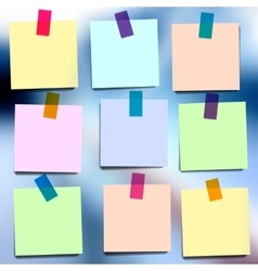 Sticky notes wallpaper Royalty Free Vector Image