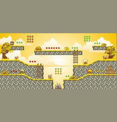 Tile set platform for game 10 Royalty Free Vector Image