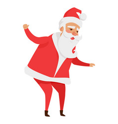 Santa claus with stretched arms isolated on white Vector Image