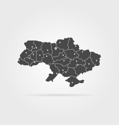 Black sea region country detailed editable map Vector Image