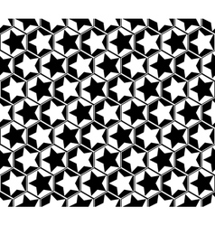 Design seamless monochrome hexagon pattern Vector Image