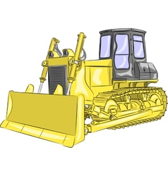 Mini bulldozer Royalty Free Vector Image - VectorStock