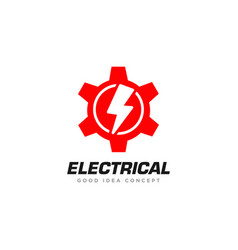 Electrical logo design Royalty Free Vector Image