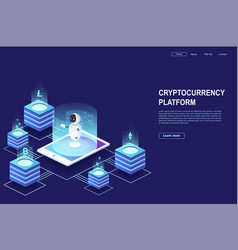 Cryptocurrency exchange icon Royalty Free Vector Image