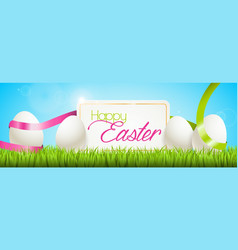 Horizontal spring banner Royalty Free Vector Image