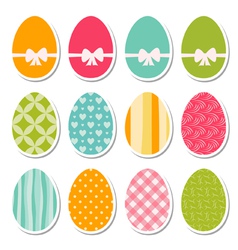 Egg stickers Royalty Free Vector Image - VectorStock