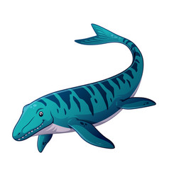 Little mosasaurus cartoon Royalty Free Vector Image