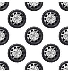 Spare parts of car and auto seamless pattern Vector Image