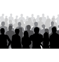 Crowd of people Royalty Free Vector Image - VectorStock