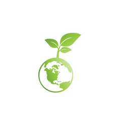 World environment logo icon template Royalty Free Vector