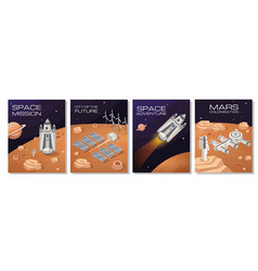 Border template with planets in space background Vector Image