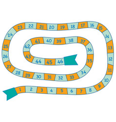 Simple board game for children template Royalty Free Vector