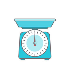 Kitchen scale weight Royalty Free Vector Image