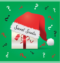 Secret santa ready for christmas party Royalty Free Vector