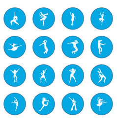 Silhouettes of elegant couple dancing romantic Vector Image