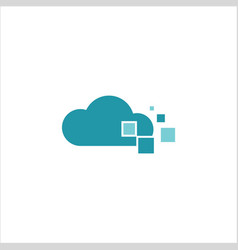 Cloud data stream icon Royalty Free Vector Image