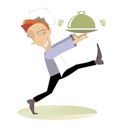 Comic cook Royalty Free Vector Image - VectorStock