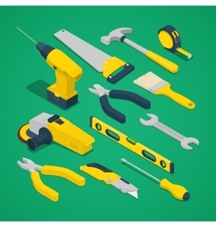 Set of DIY cartoon tools Royalty Free Vector Image