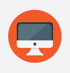 Empty computer screen Royalty Free Vector Image