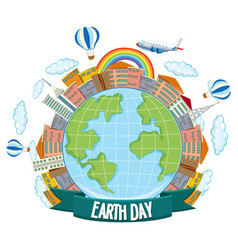 Save earth poster Royalty Free Vector Image - VectorStock