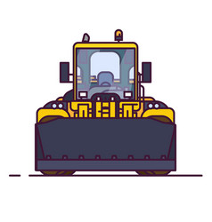 Front view big transportation truck Royalty Free Vector