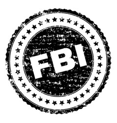 Grunge textured fbi stamp seal Royalty Free Vector Image