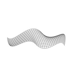 Net flying waving texture wave textile fabric Vector Image