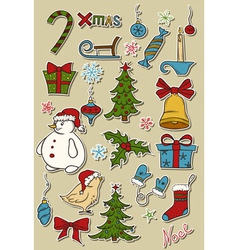 Christmas design elements Royalty Free Vector Image