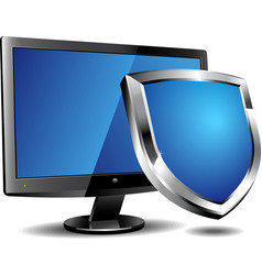 Laptop computer security Royalty Free Vector Image