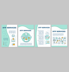 Computer programmimg brochure template layout Vector Image