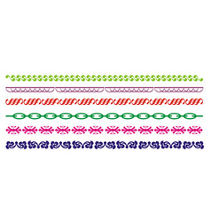 Islamic seamless borders ornament and lace designs