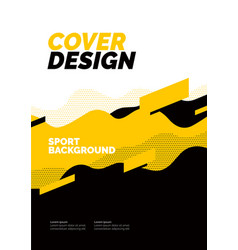 Layout template design with mobile application Vector Image