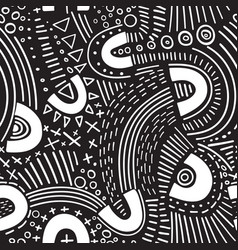 Abstract marker lines seamless pattern can Vector Image