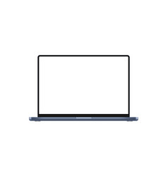 Laptop with hi on screen Royalty Free Vector Image