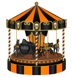 Christmas carousel Royalty Free Vector Image - VectorStock