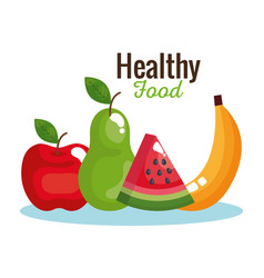 Healthy food menu icons Royalty Free Vector Image