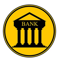 Bank button Royalty Free Vector Image - VectorStock