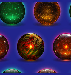 Magic ball magical crystal glass sphere and Vector Image