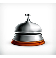 Hotel bell service bell reception bell icon Vector Image