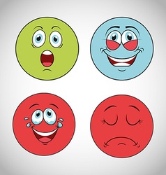 Smiley faces design Royalty Free Vector Image - VectorStock