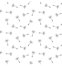 Seamless floral pattern of dandelion seeds Vector Image