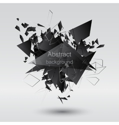 Abstract geometric background black and white Vector Image