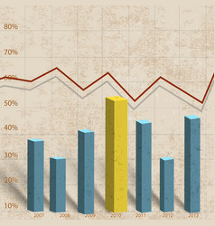 Volume histogram template Royalty Free Vector Image