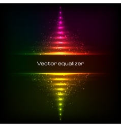 Rainbow colors vertical equalizer Royalty Free Vector Image