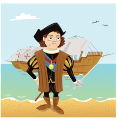 Christopher Columbus Royalty Free Vector Image