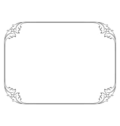 Simple ornamental decorative frame Royalty Free Vector Image