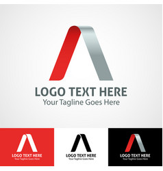 Hi-tech trendy initial icon logo f Royalty Free Vector Image