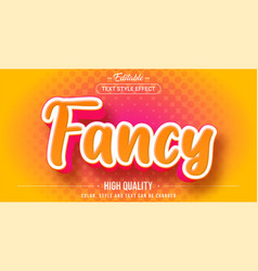 Editable text style effect - fancy theme style Vector Image