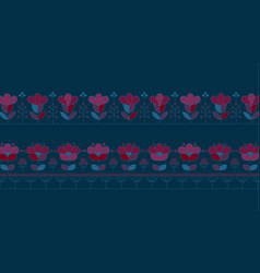 Deep blue and red pattern design elements Vector Image