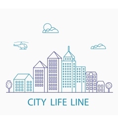 Linear urban Royalty Free Vector Image - VectorStock
